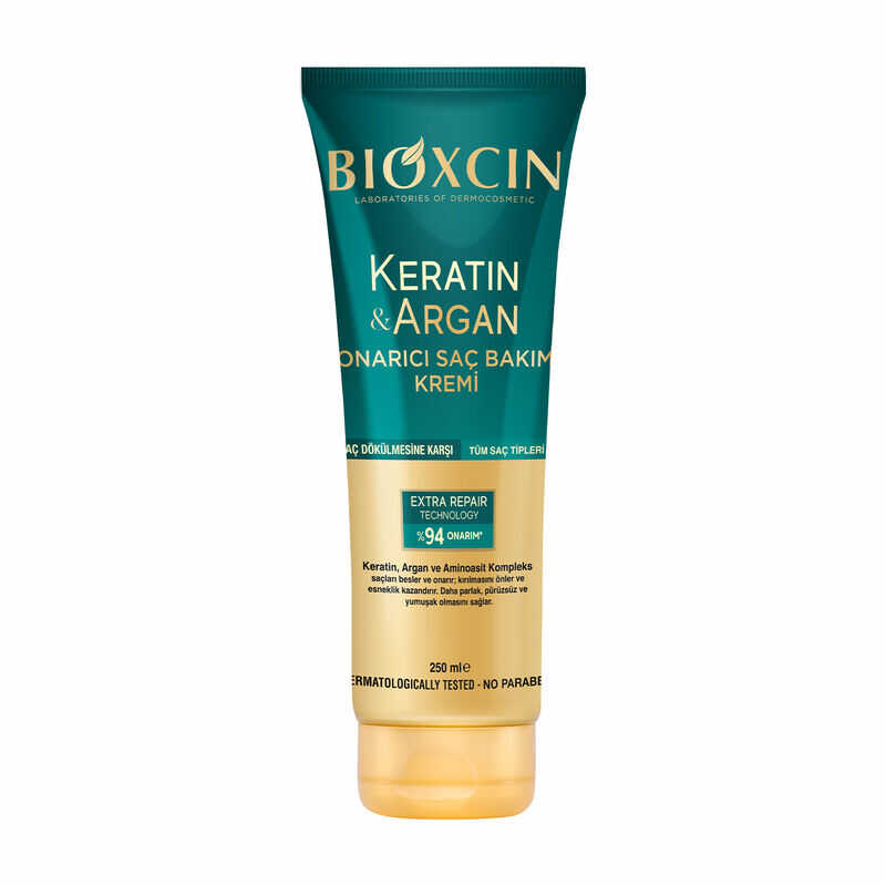 Bioxcin Keratin ve Argan Onarıcı Saç Bakım Kremi 250 ml | Hızlı Kargo